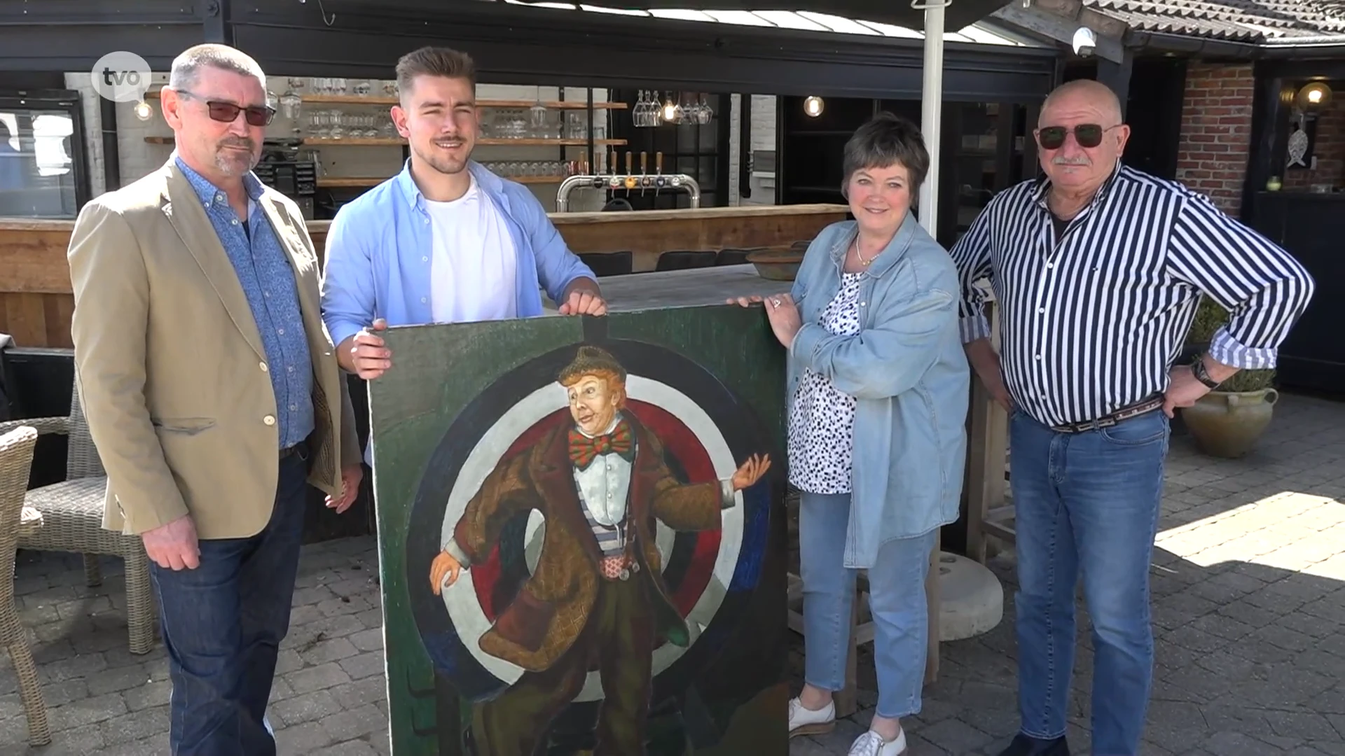 Joseph uit Zele overhandigt schilderij Gaston Berghmans aan ... Joseph uit Zele overhandigt schilderij Gaston Berghmans aan ...